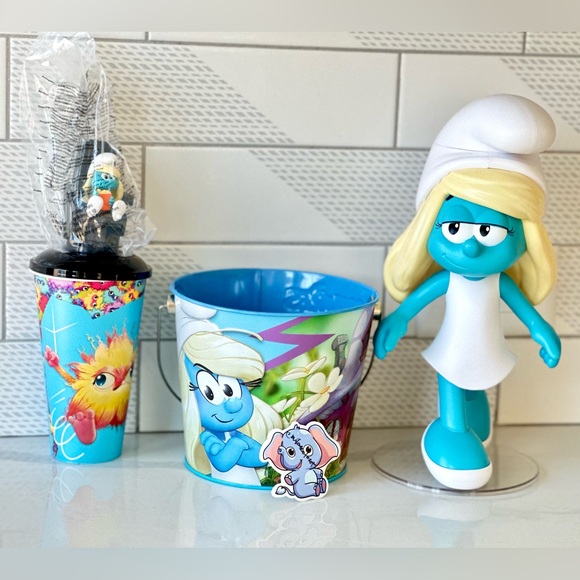 Other | Smurfs Movie Smurfette Trio Popcorn Bucket 2 Cups | Poshmark